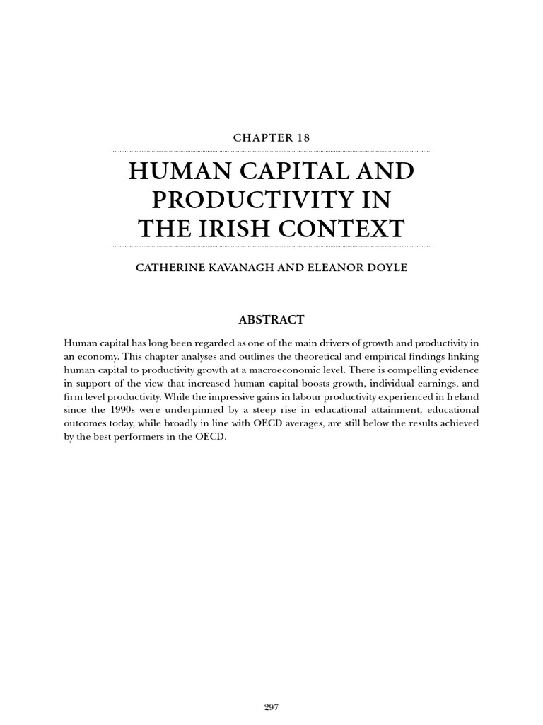 chapter-18-human-capital-and-productivity-in-the-irish-context | PDF ...