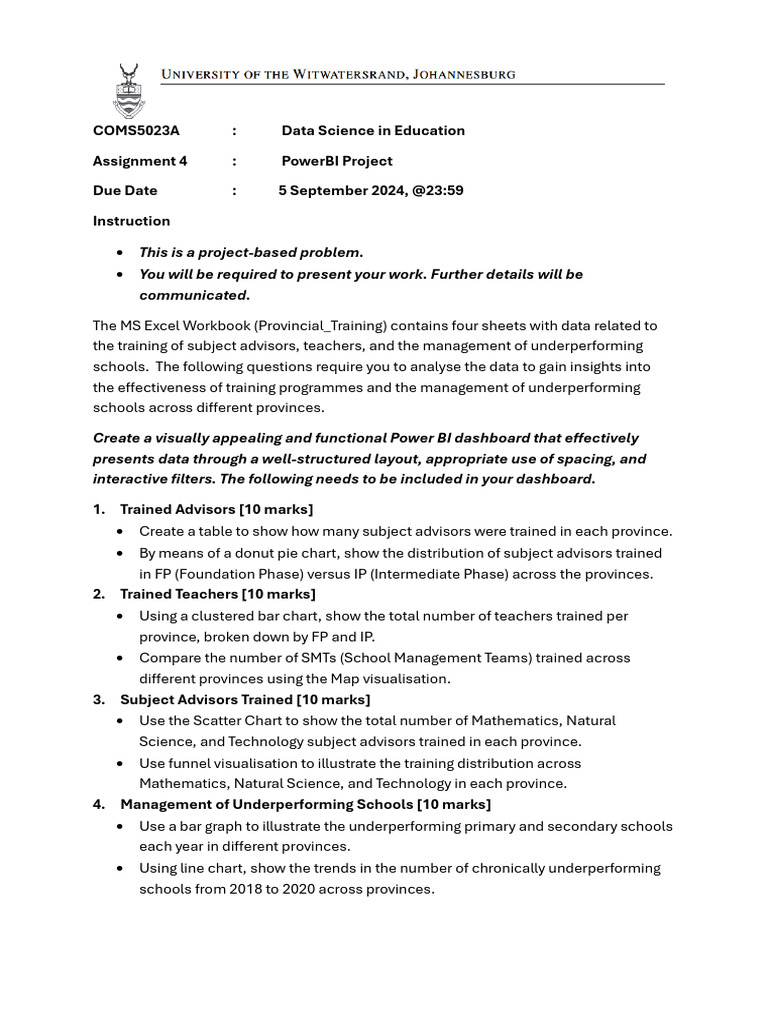 COMS5023A-Assignment 4 - Project | PDF | Information Science | Computing