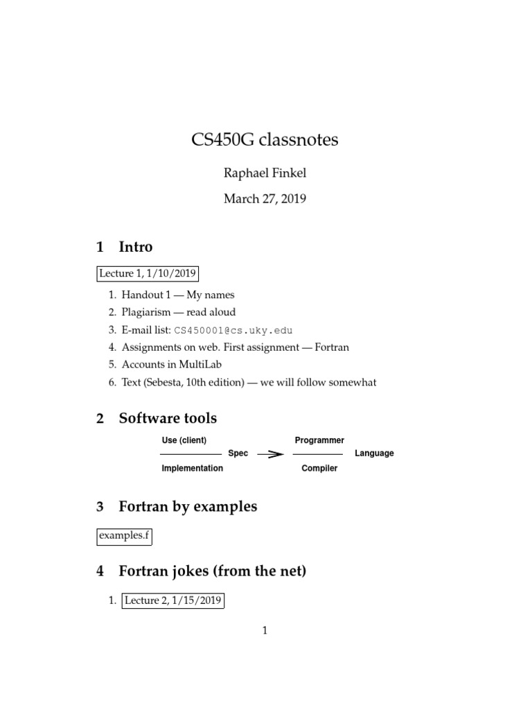 CS450 Classnotes (PDFDrive) | PDF | Scope (Computer Science) | Variable ...