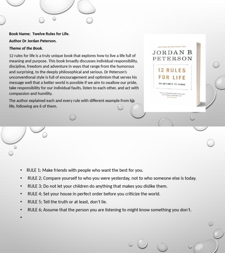 12 Rules for Life | PDF