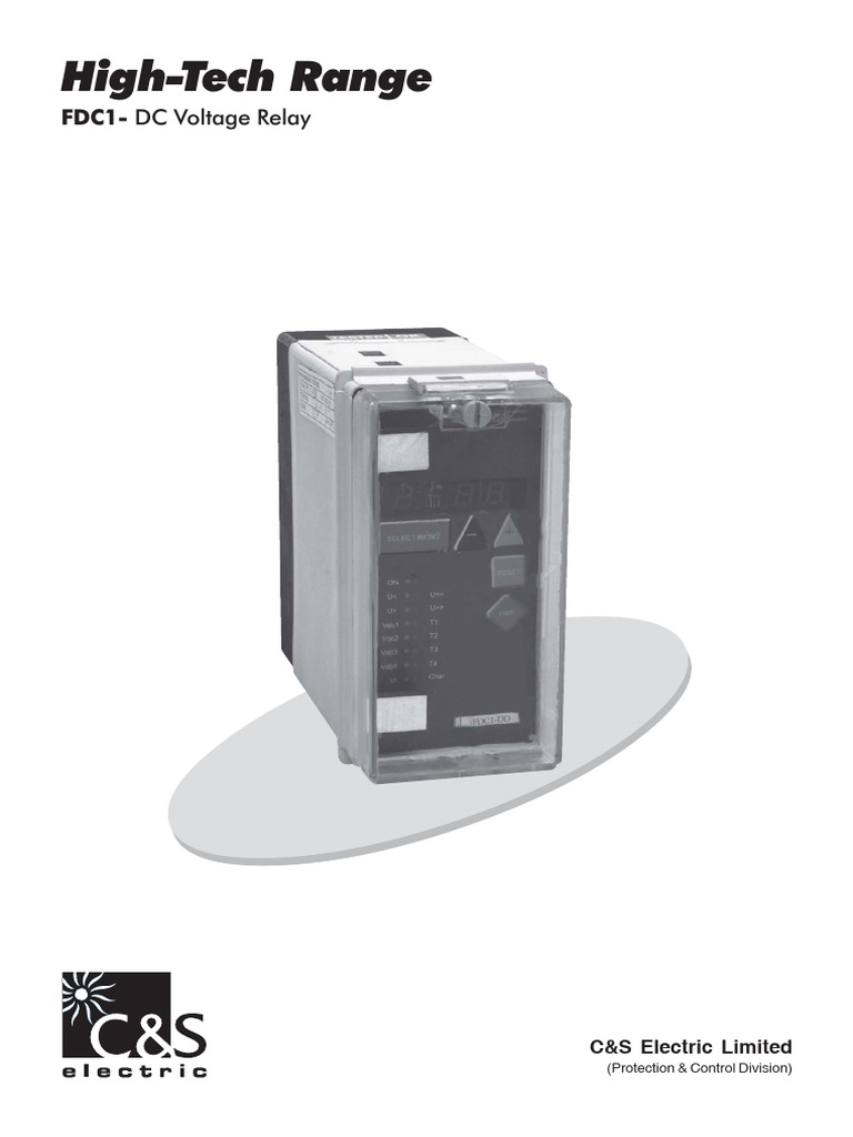 FDC1 | PDF | Voltage | Relay