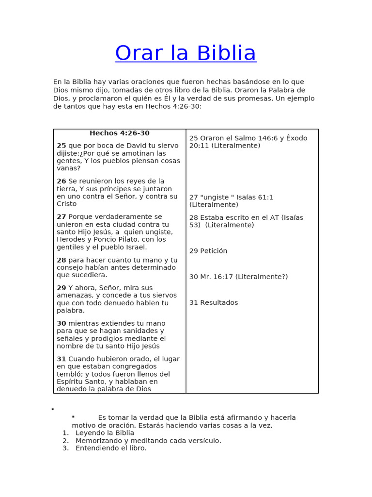 42 Orar La Biblia | PDF | Creencia religiosa y doctrina