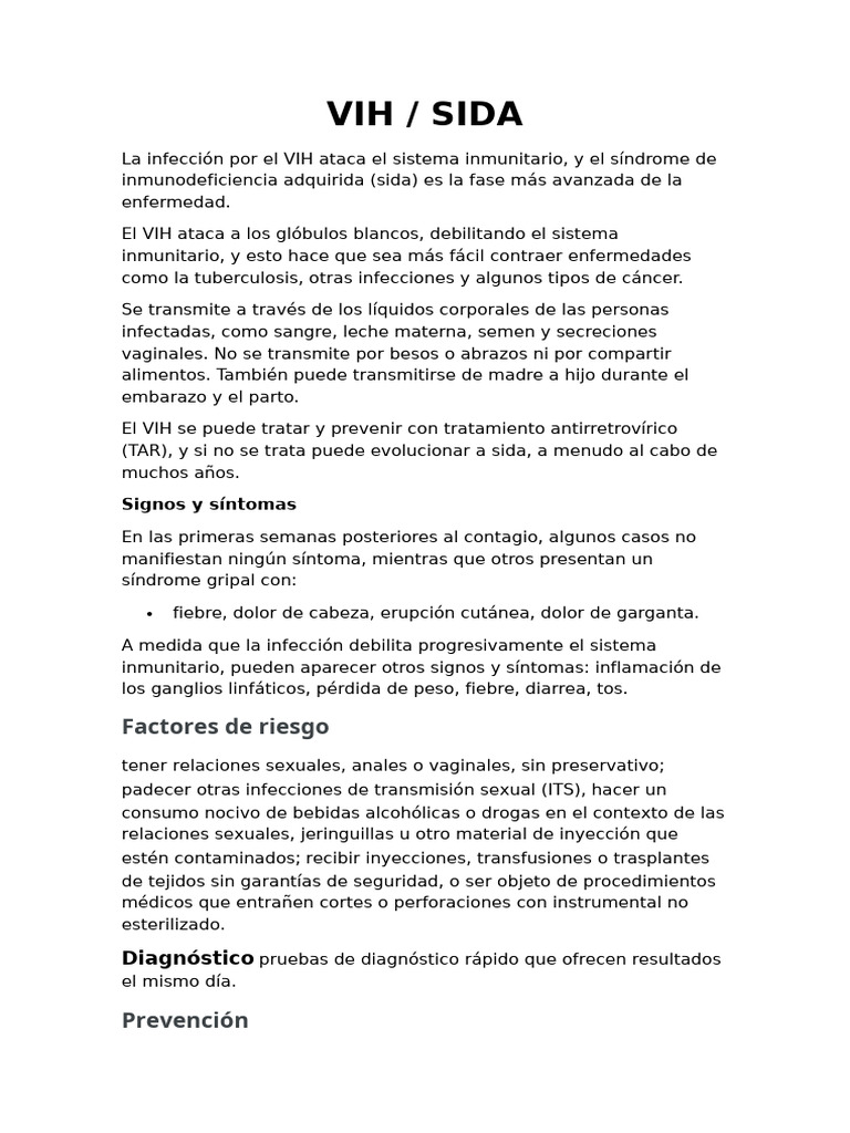 VIH | PDF | VIH / SIDA | VIH
