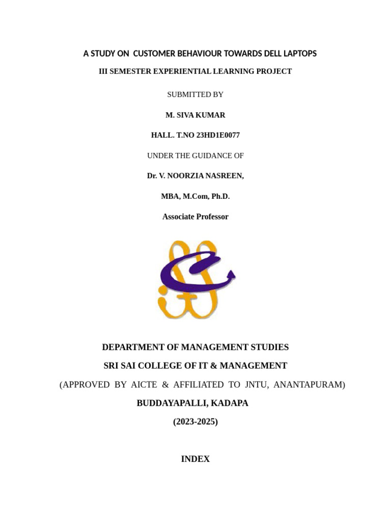 Siva Project 12345 | PDF | Dell | Brand
