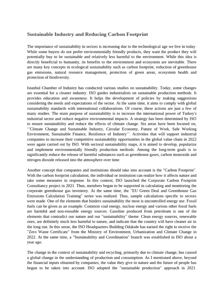 Iso Research English Version | PDF | Sustainability | Carbon Footprint