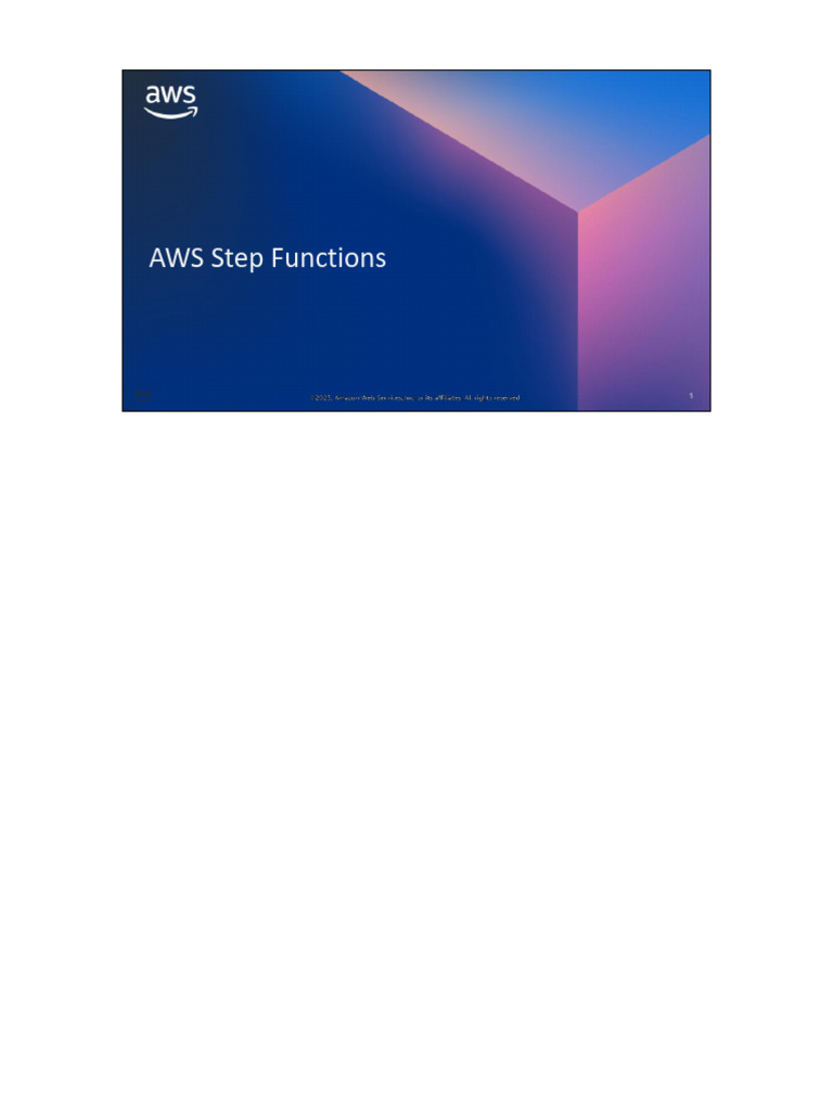 AWS Step Functions Overview and Benefits | PDF | Amazon Web Services ...