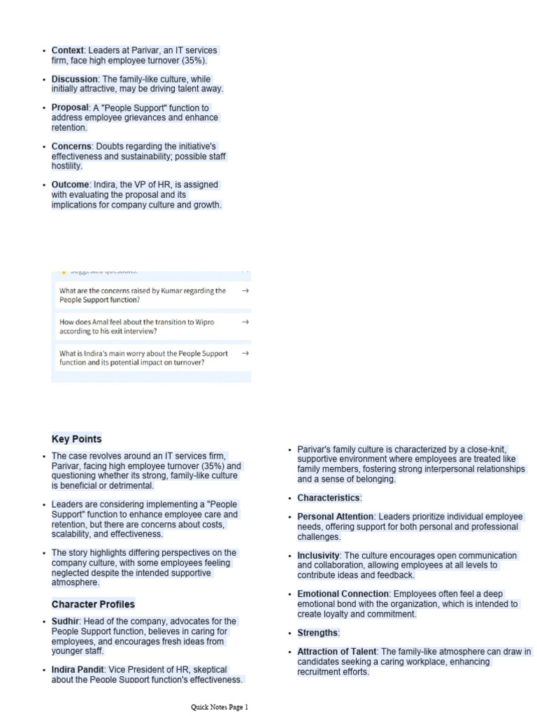 Context Leaders at Parivar An IT Services Firm Face High Employee ...