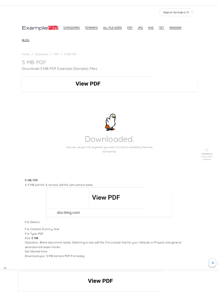 ? 5 MB PDF Example File - Dummy PDF File - Sample PDF File | PDF ... ? 5 MB PDF Example File - Dummy PDF File - Sample PDF File | PDF ...