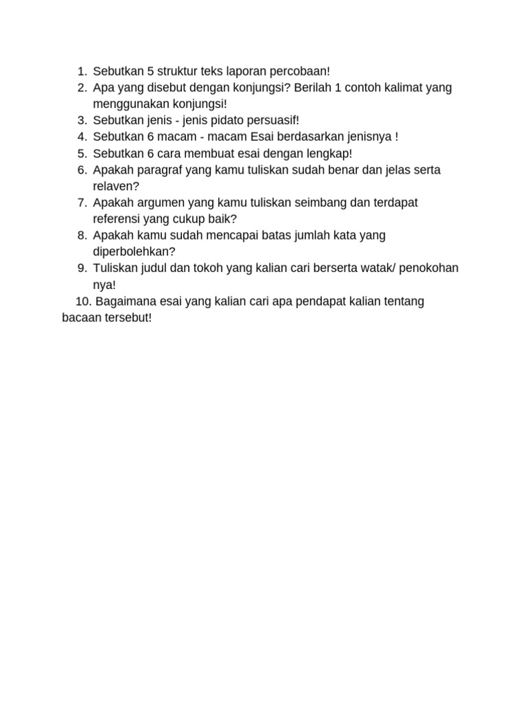 Latihan Soal Kelas IX | PDF