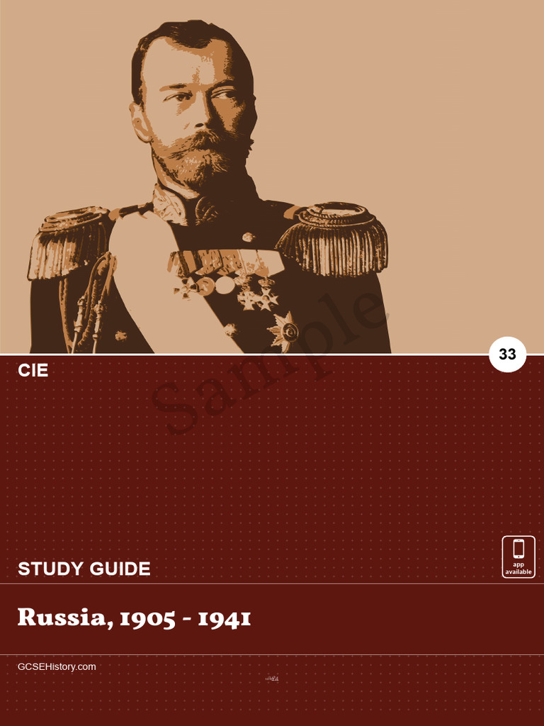 cie_igcse_russia_1905_to_1941 | PDF | Russian Empire | Communism cie_igcse_russia_1905_to_1941 | PDF | Russian Empire | Communism