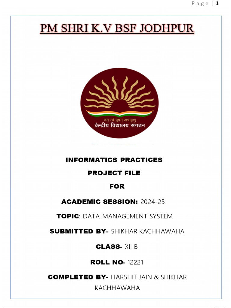 Last Final Ip File Shikhar | PDF | Python (Programming Language) | Library (Computing)
