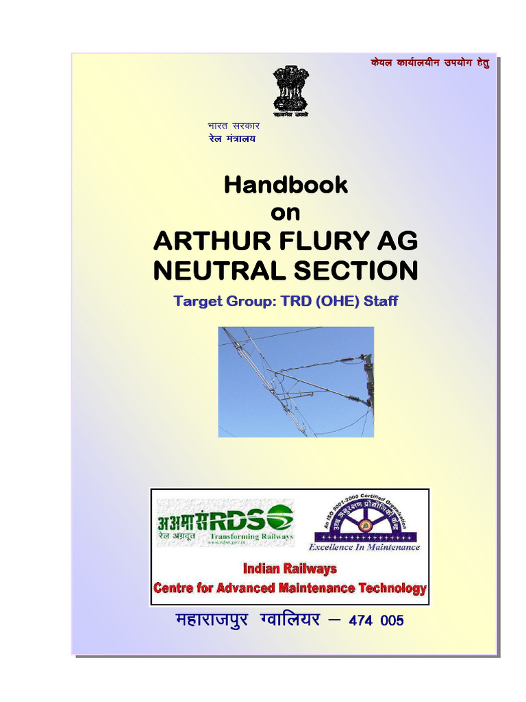 Handbook on Arthur Flury Neutral Section | PDF | Electricity ...