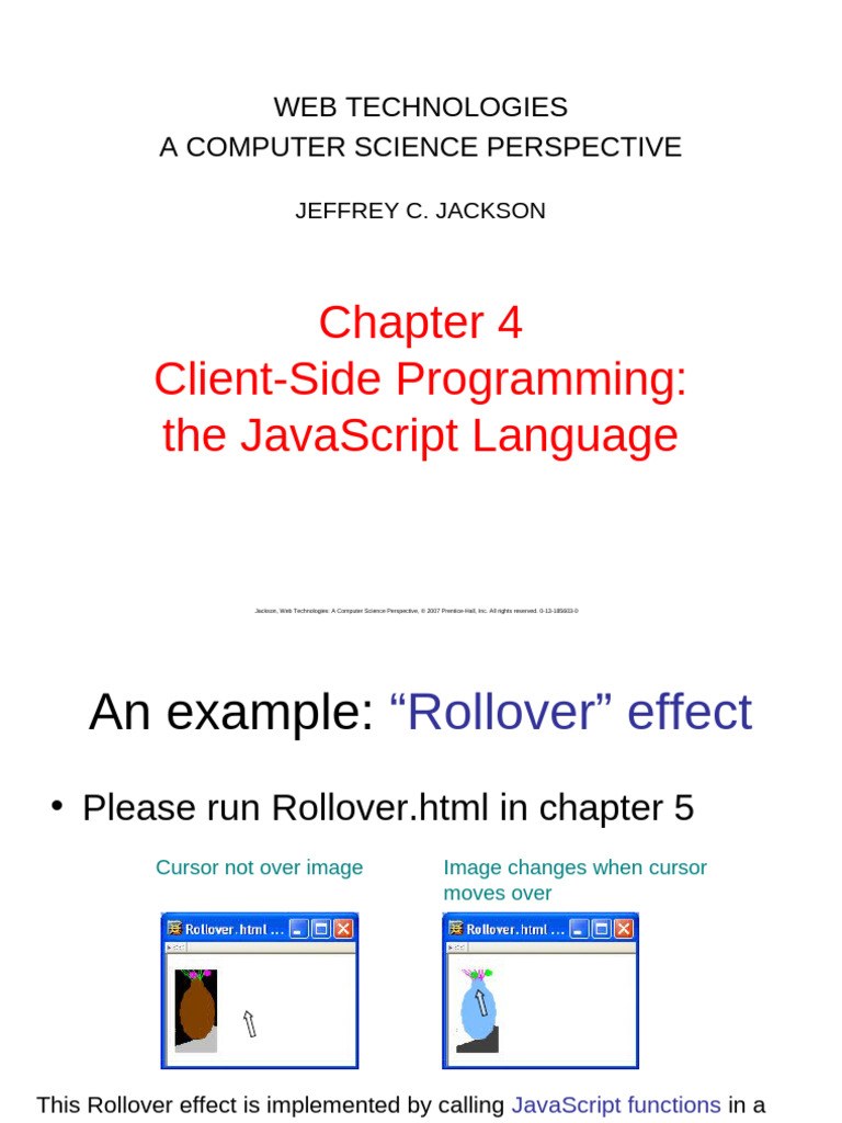 Chapter4 Client Side Programming JavaScript | PDF | Java Script ... Chapter4 Client Side Programming JavaScript | PDF | Java Script ...