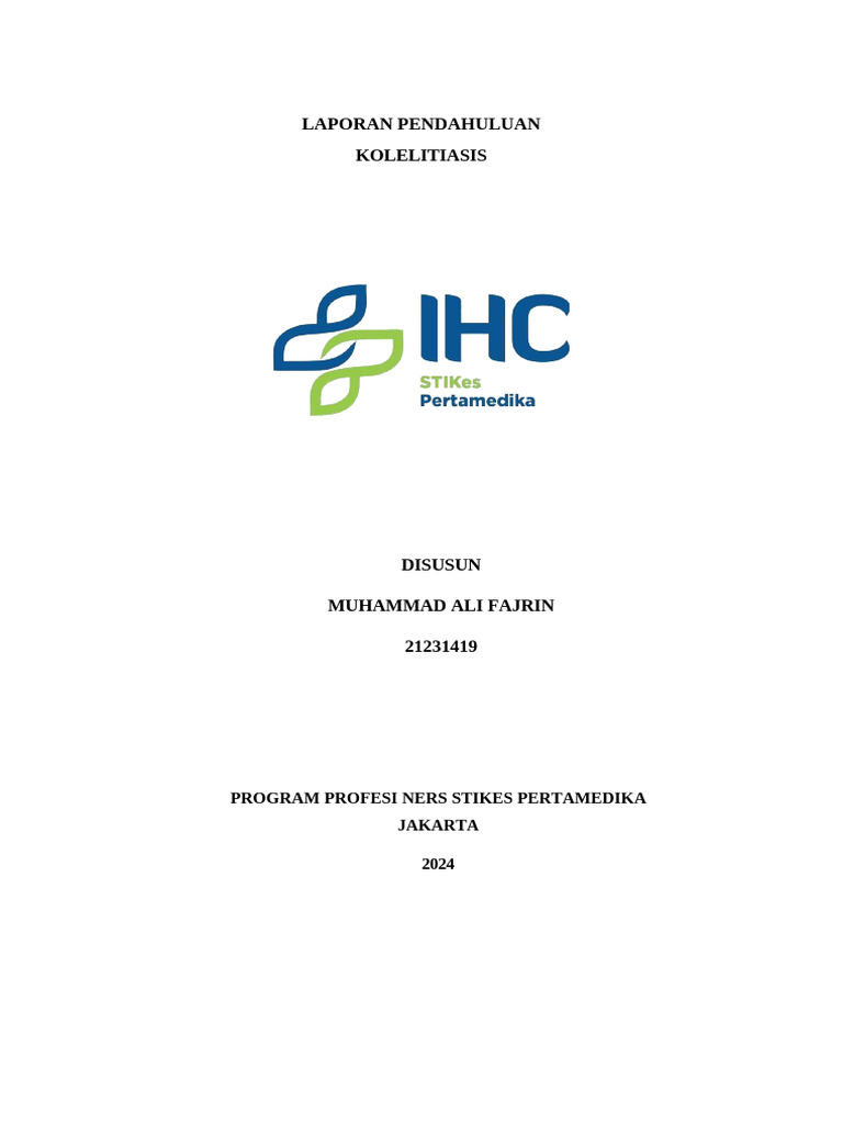 LP Kolelitiasis | PDF