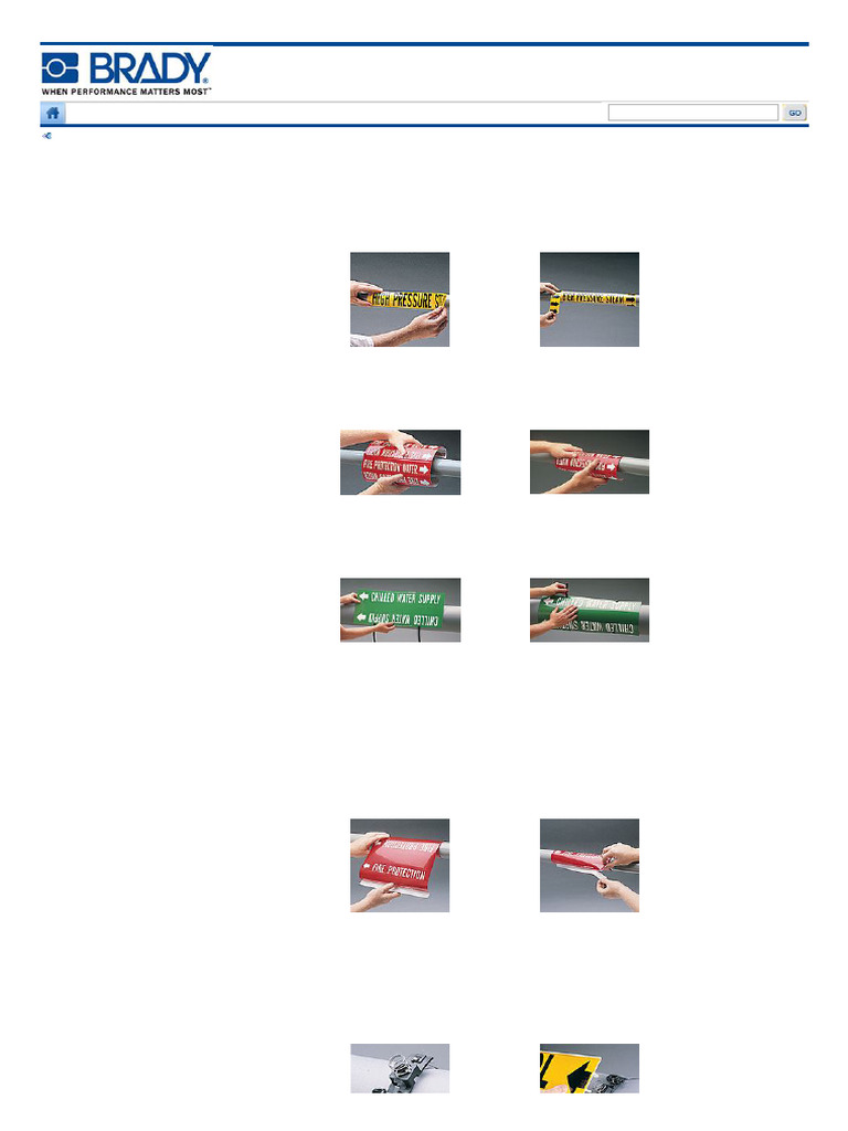 Materials - Installation - Pipe Markers - Brady | PDF | Pipe (Fluid ...