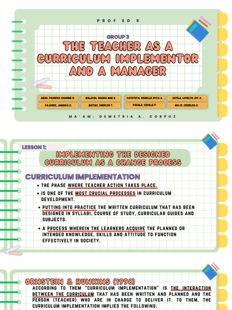Curriculum Implementation Guide | PDF | Curriculum | Learning