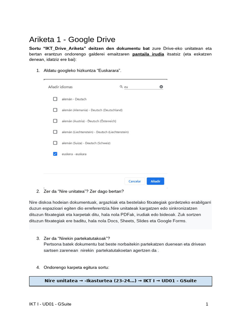 "IKT - Drive - Ariketa Iraia | PDF