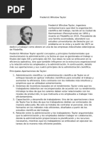 Las Principales Aportaciones de Frederick Taylor | PDF | Planificación | Economias