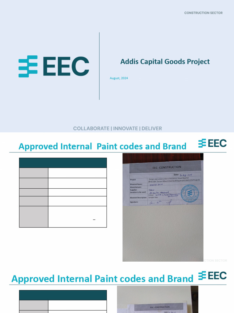 Addis Capital Paint Codes & Brands | PDF | Paint | Plaster