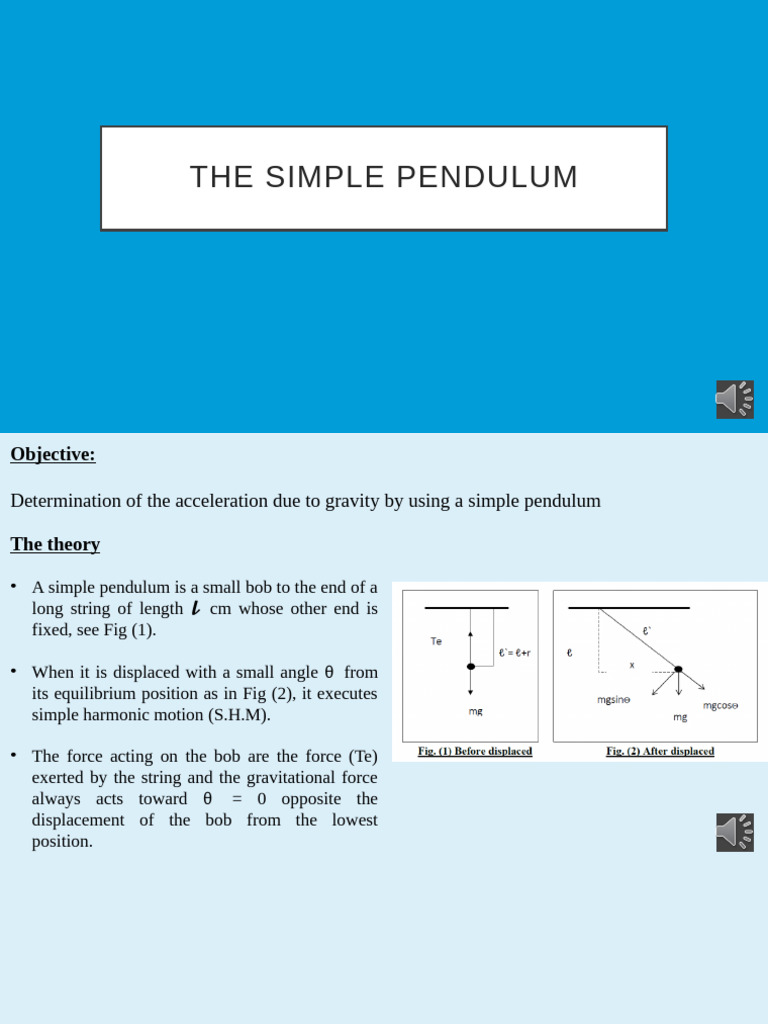 Lab7 - The Simple Pendulum | PDF