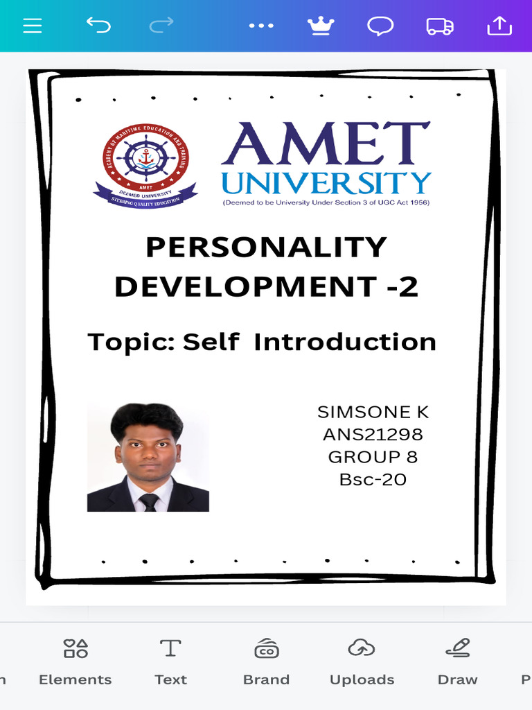 Personality Development 2 - Double-Sided Poster (A3 Portrait) 2 | PDF