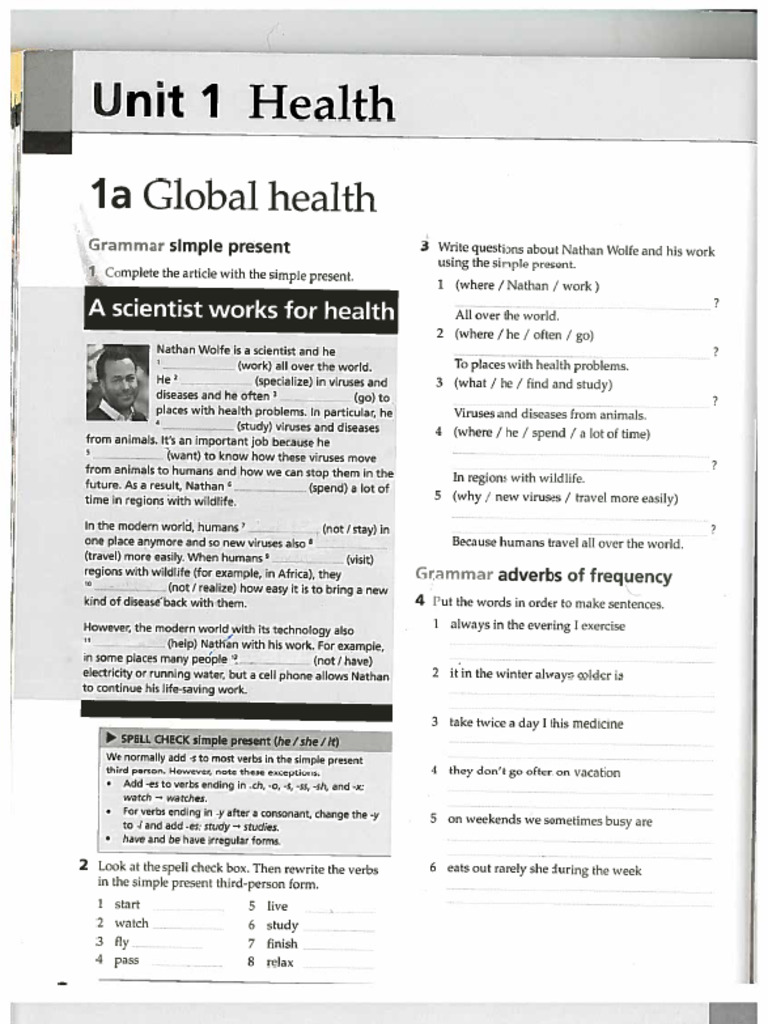 Life Workbook 3A Unit 1 | PDF