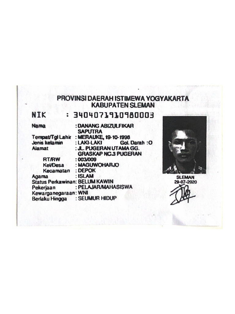 Photo Copy KTP | PDF