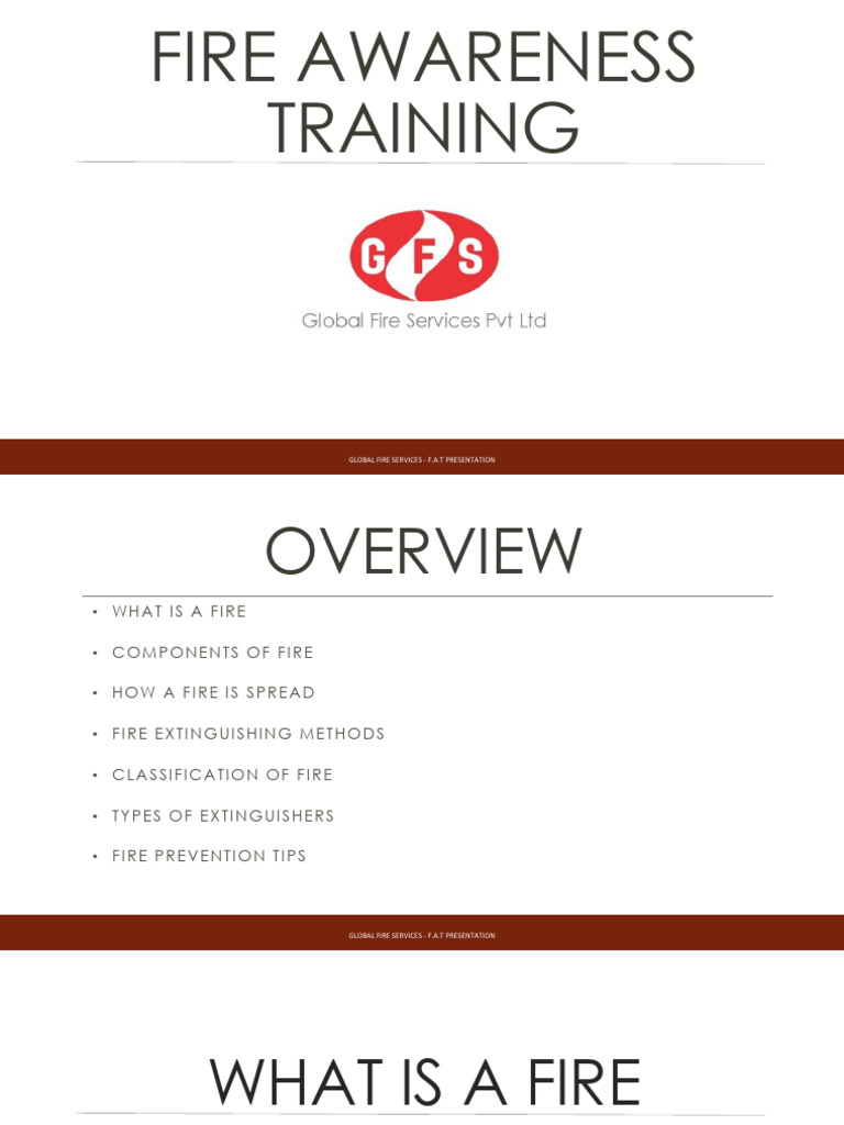Fire Awareness Training - Global Fire Services | PDF | Fires | Fuels