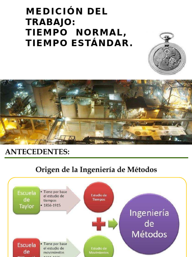 Medición del Trabajo: Tiempos Normal y Estándar | PDF | Medición