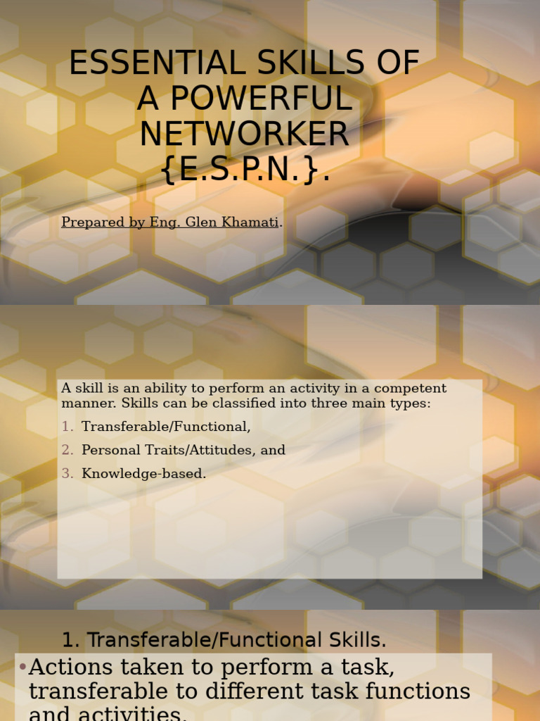 Essential Skills of A Powerful Networker (E | PDF | Skill | Learning