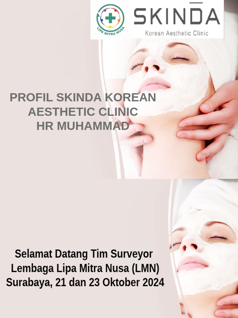 Profil Skinda Korean Aesthetic Clinic | PDF | Bisnis | Kesehatan Holistik
