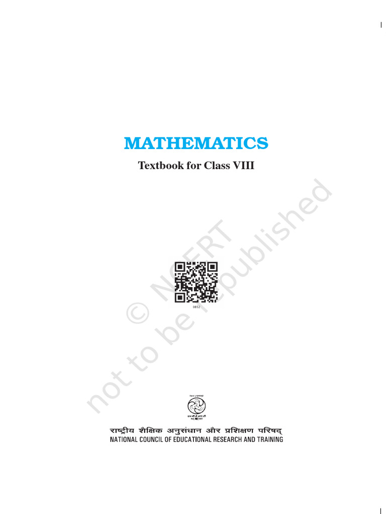 Class 8 Mathematics Book PDF | PDF | Integer | Multiplication