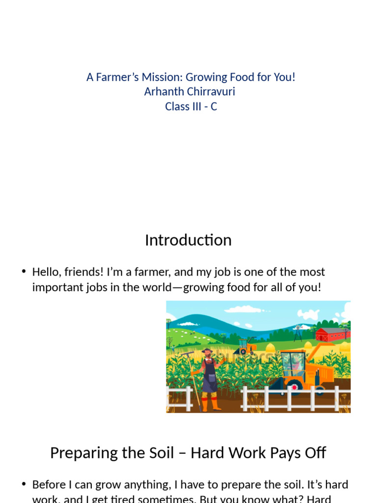 Farmer Monoact Presentation | PDF | Home & Garden | Self-Improvement