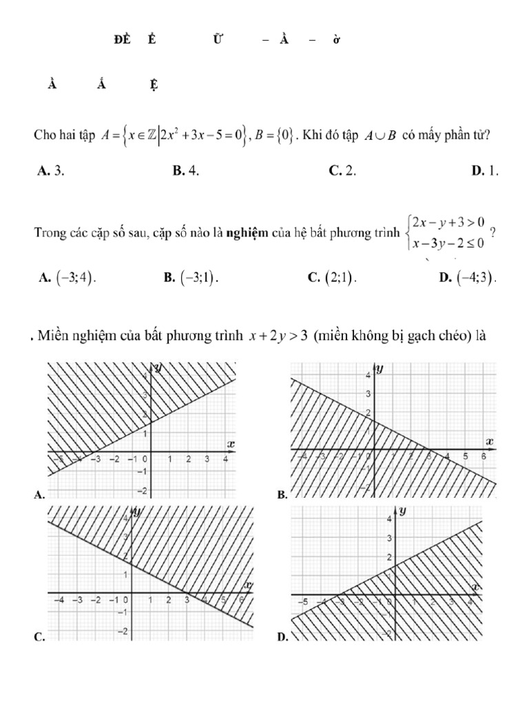 ĐỀ KIỂM TRA GIỮA HK1-3 | PDF