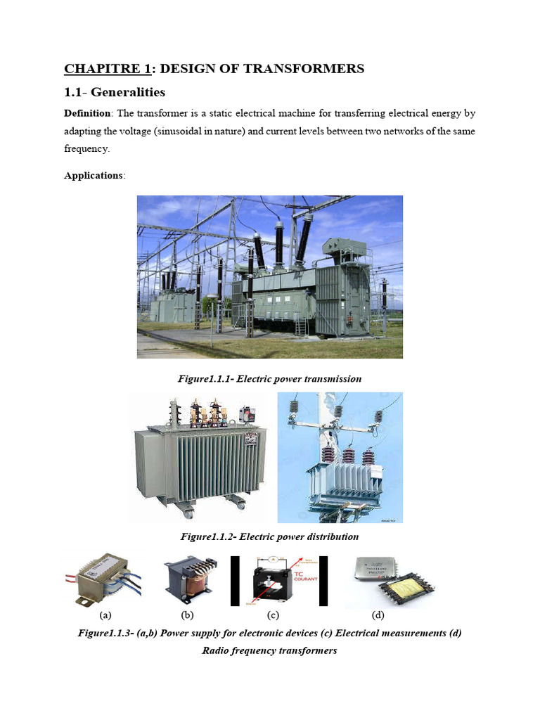 Chap1 Design Transformer1 | PDF | Transformer | Electricity