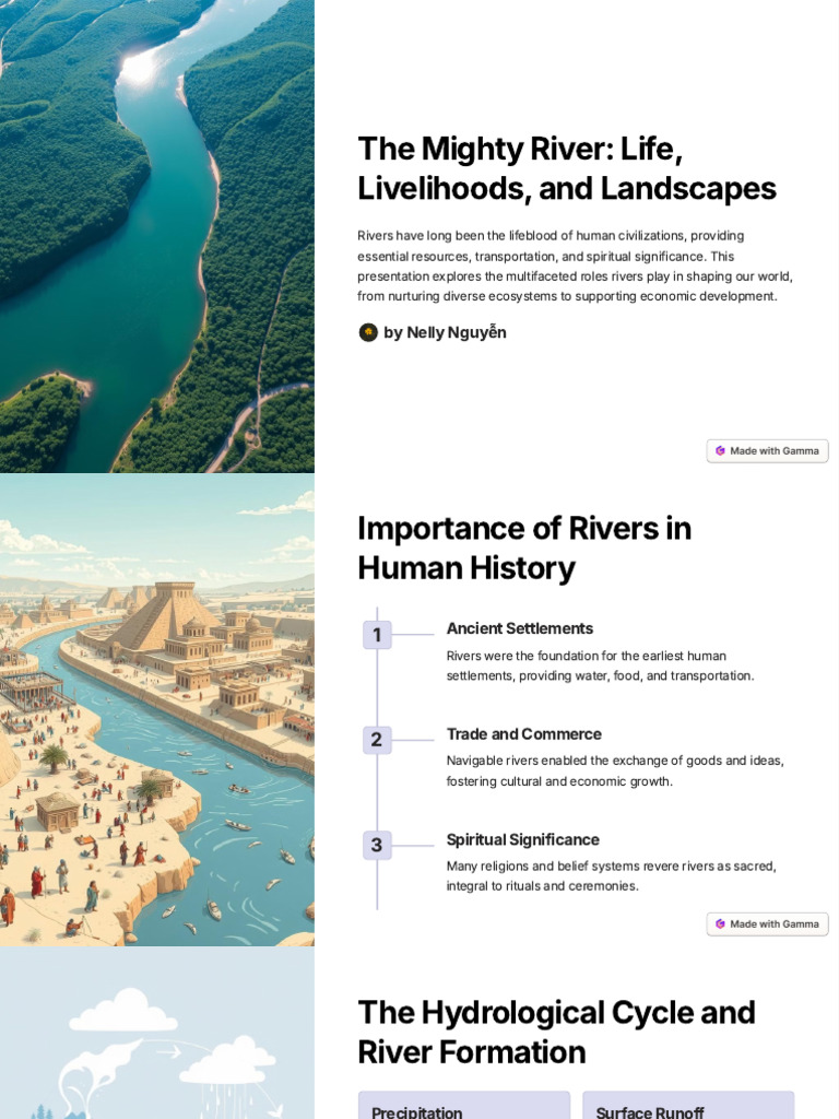 The Mighty River Life Livelihoods and Landscapes | PDF | River ...