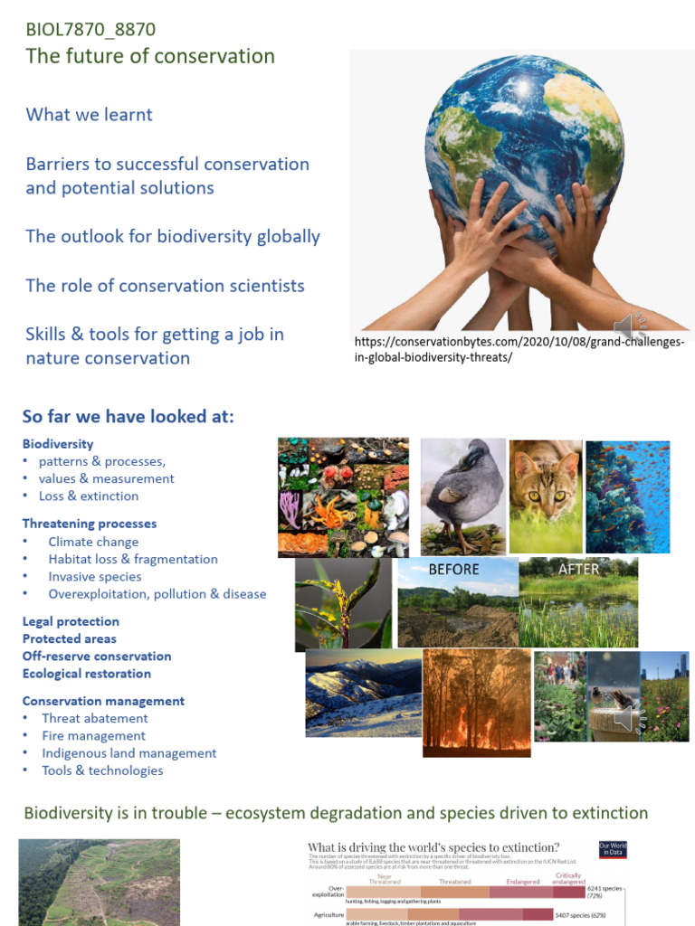 BIOL7870_8870 2024 Future of conservation | PDF | Conservation Biology ...