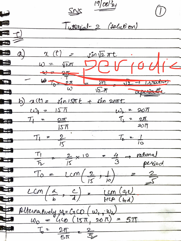SNS - Tutorial 2 Solution | PDF