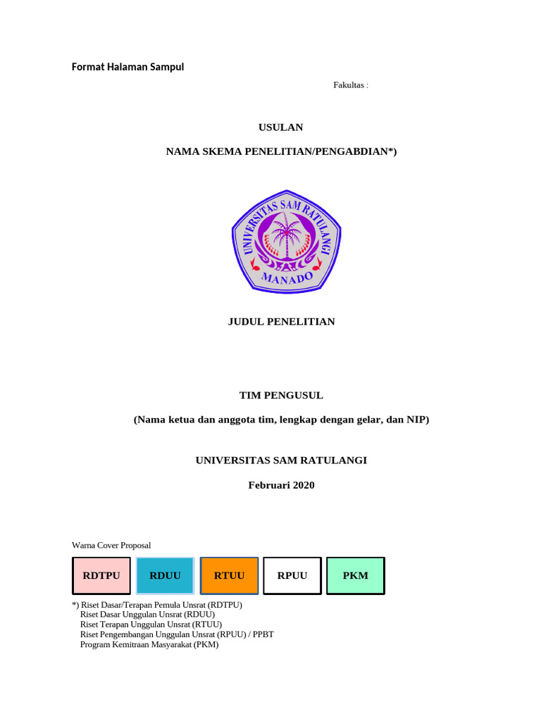 Format Proposal 2020 3 | PDF | Seni