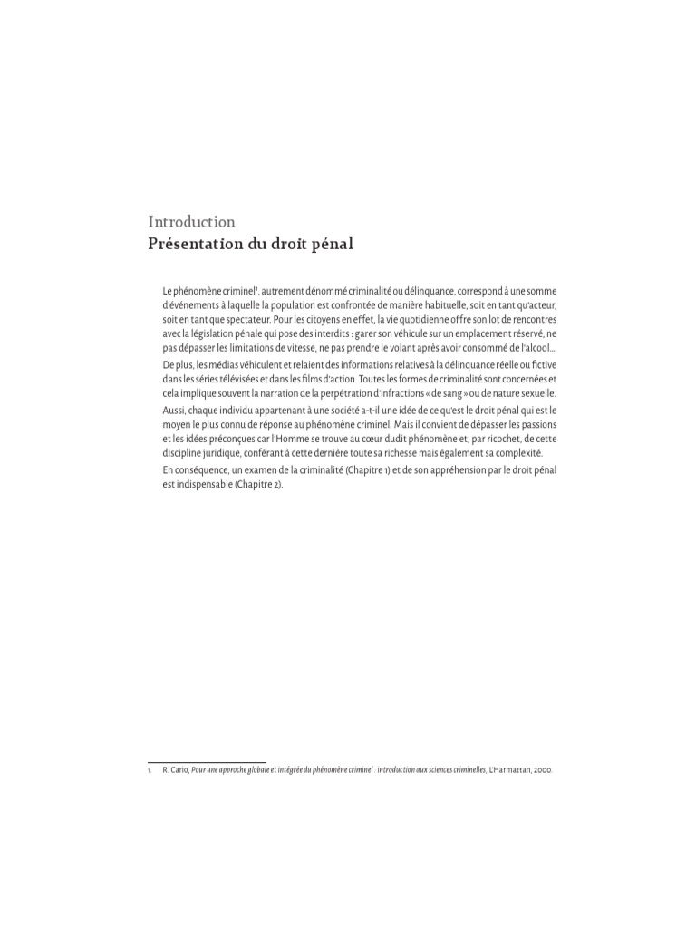 Comprendre la criminalité et le droit pénal | PDF | Crimes | Crime et ...