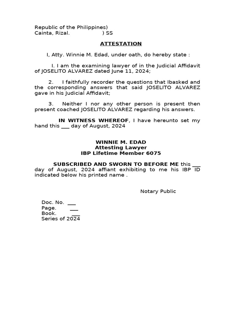 attestation | PDF