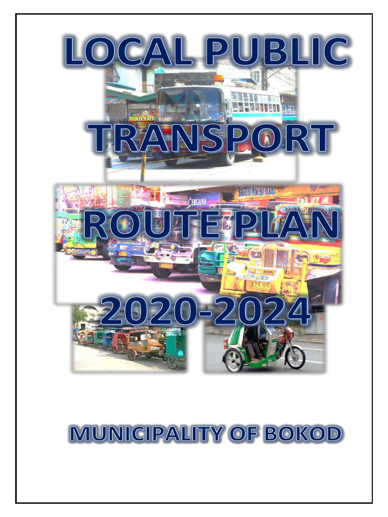 Bokod Benguet LPTRP 2020-2024 | PDF | Transport | Public Transport