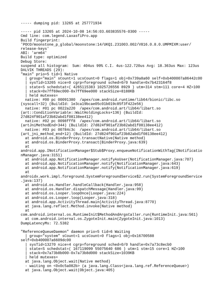 Avg4us Process Dump Analysis | PDF | Java (Programming Language) | Computing