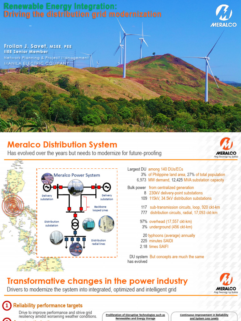 Meralco Renewable Energy Integration | PDF | Renewable Energy ...
