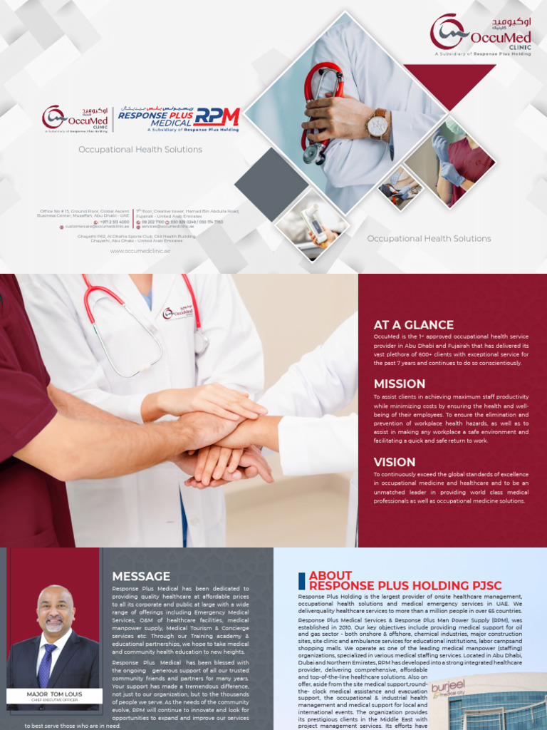 Occumed Clinic Brochure (1) | PDF | United Arab Emirates | Physical ...