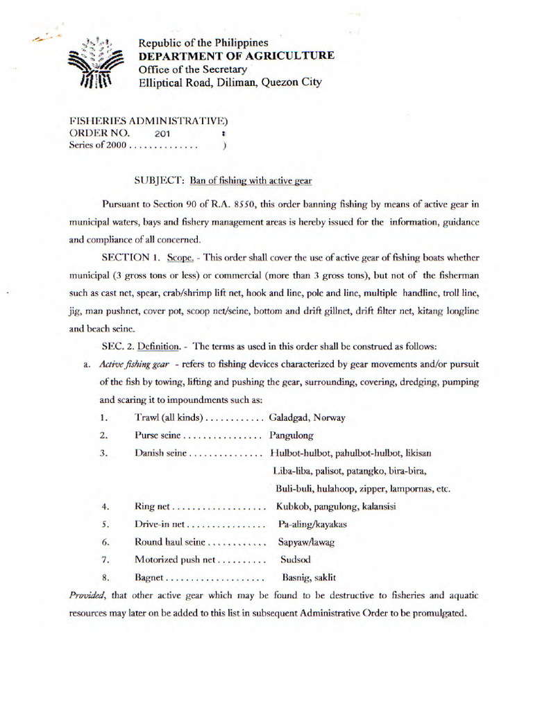 FAO-No.-201-s.-2000-BFAR | PDF | Fishing Techniques And Methods | Fish ...