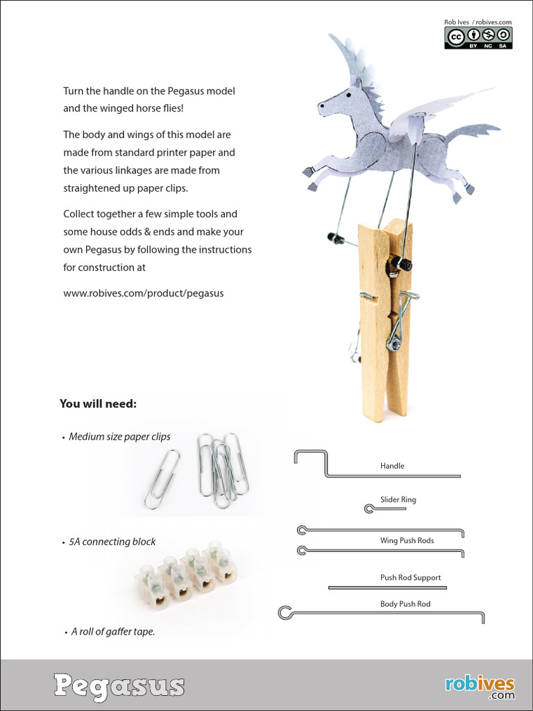 Build a Paper Pegasus Model | PDF