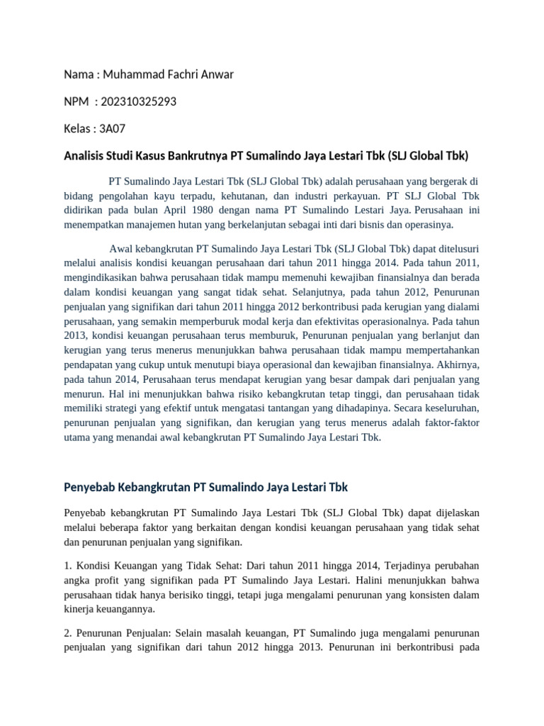 Muhammad Fachri Anwar 202310325293 Manajemen Operasional | PDF