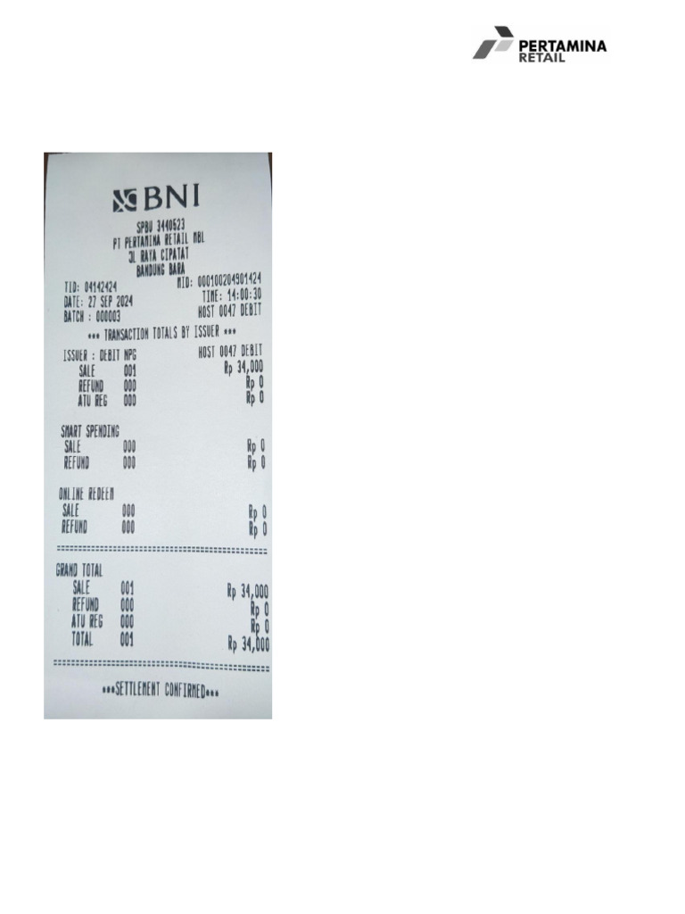 BERITA ACARA Add Device Edc BNI-1 | PDF | Pengelolaan Keuangan & Uang ...