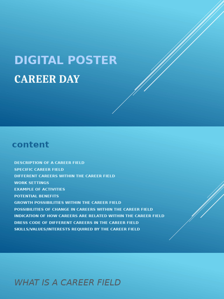 Career Day | PDF | Business